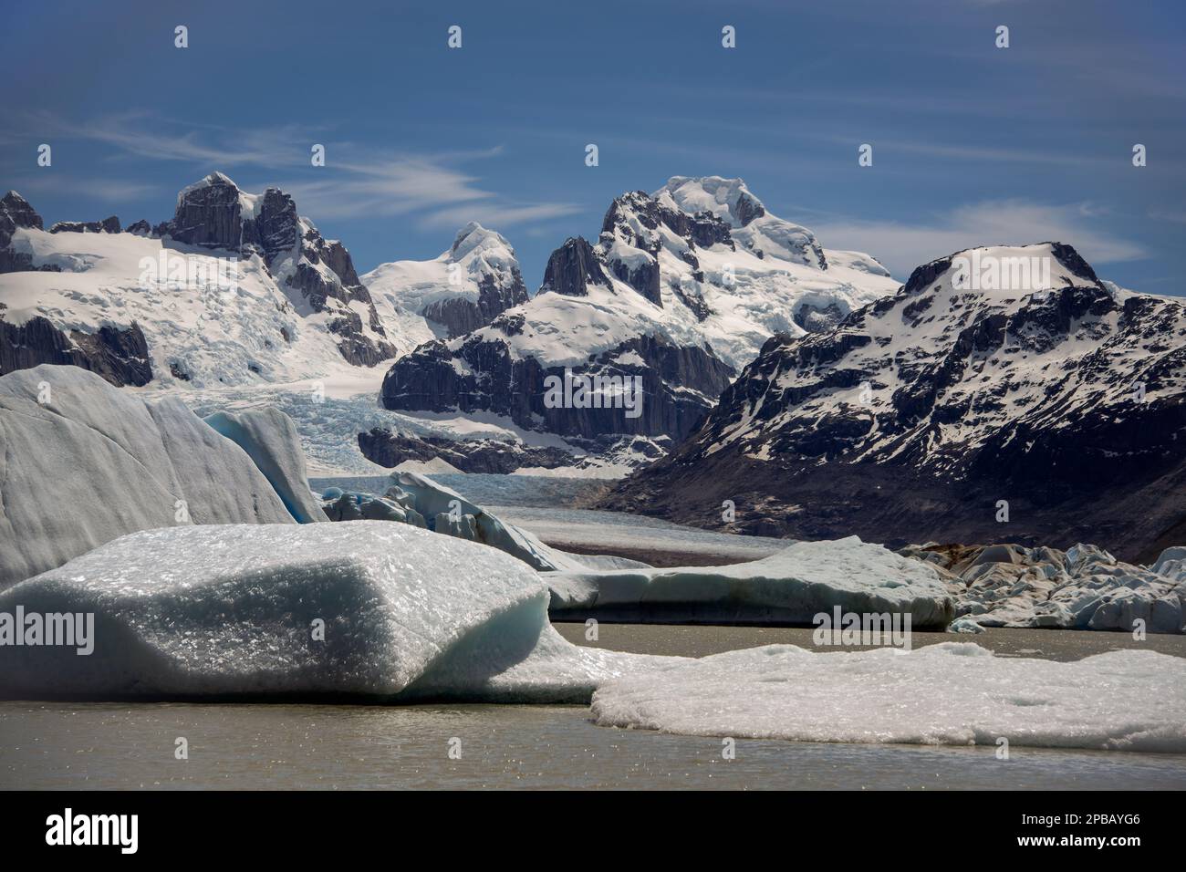 Terminus of Glacier Nef, Aysen, Chile Stock Photo - Alamy
