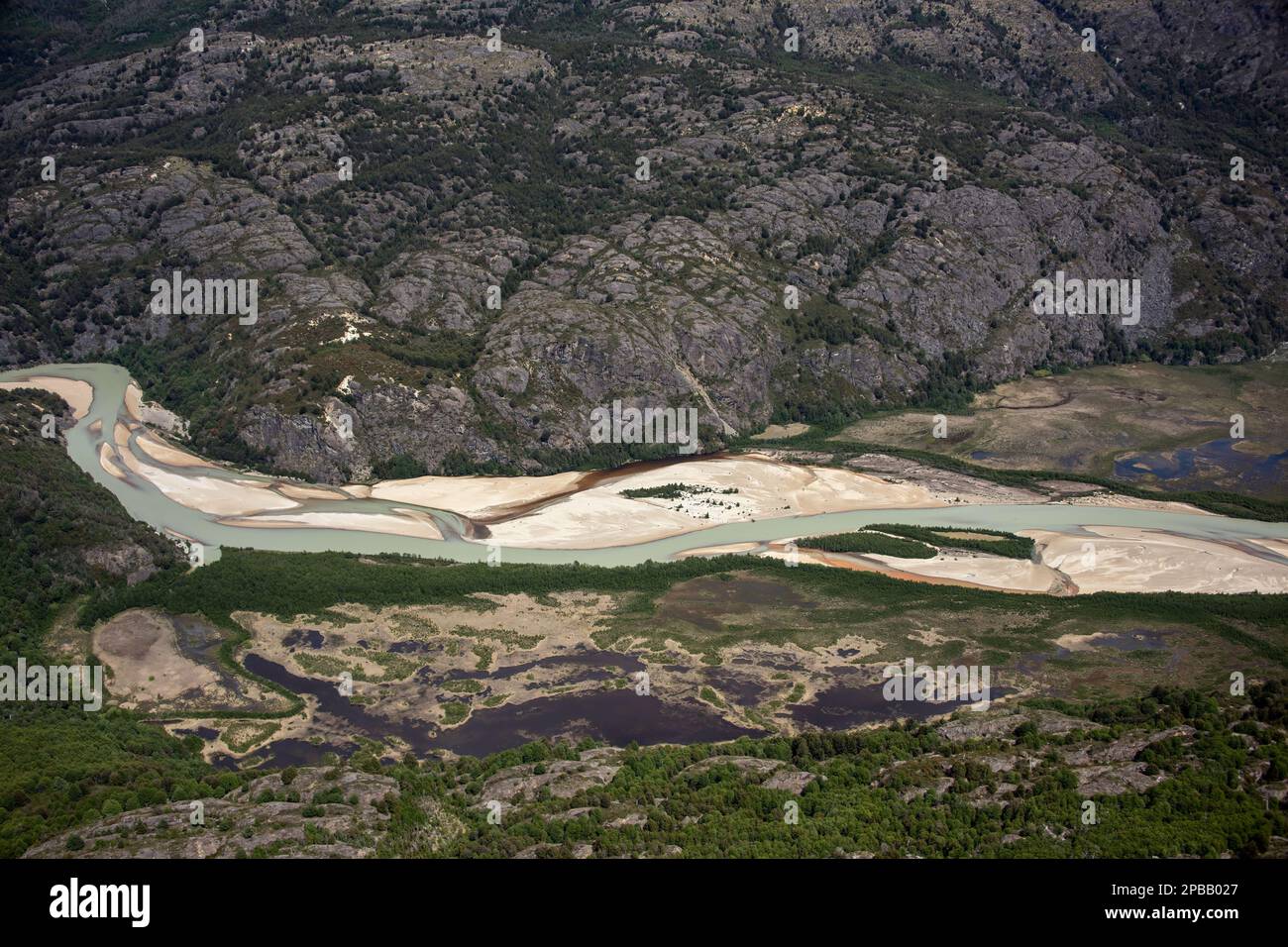 Rio Soler glacial river, Cordon Soler, Aysen, Chile Stock Photo - Alamy