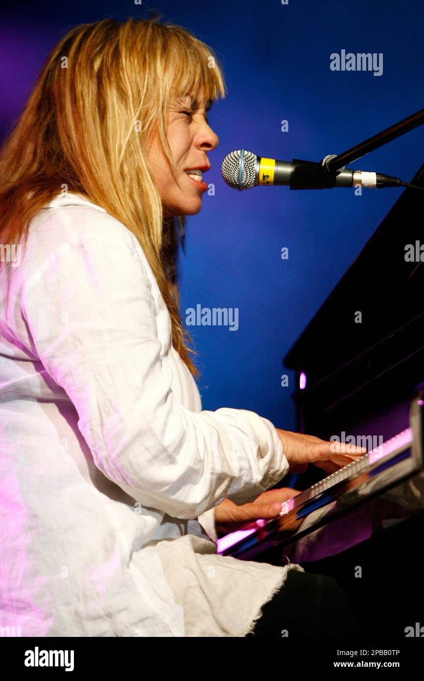 American singer-songwriter Rickie Lee Jones performs on the stage of ...