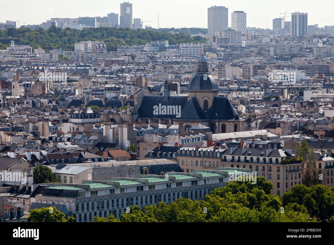 Church of Saint-Paul-Saint-Louis from the roof of Notre Dame Cathedral ...