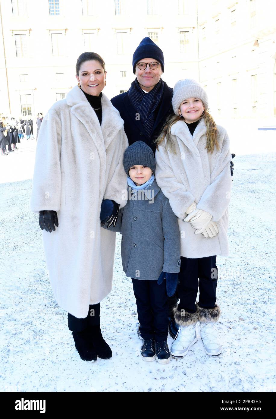 Kronprinsessan Victoria, prins Daniel, prins Oscar, prinsessan Estelle ...