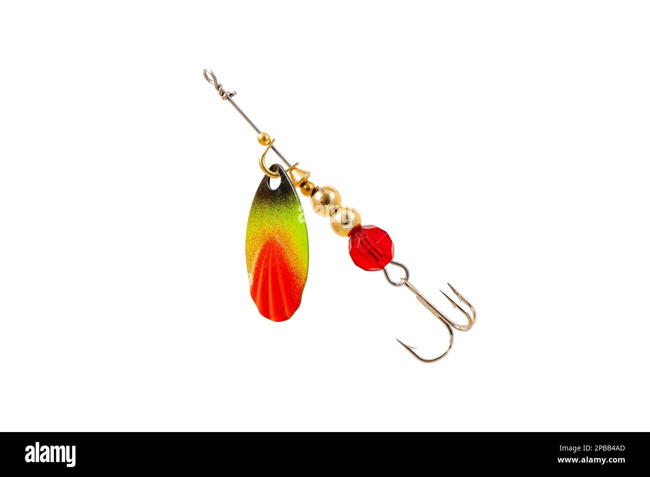 Fishing Spinner (Spoon Lure) Isolated on White background . Tackles for ...