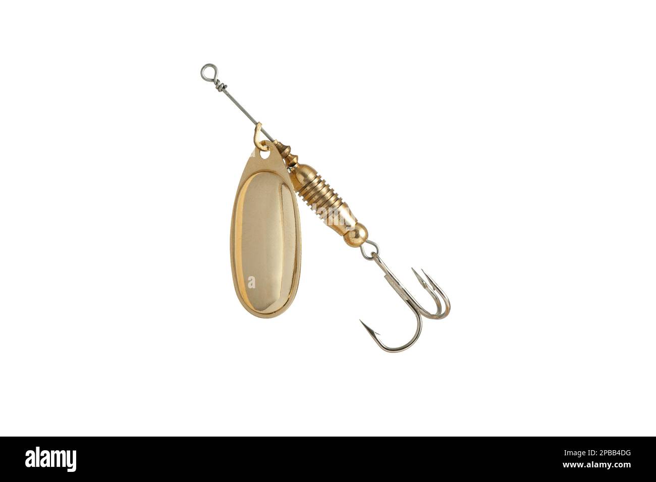 Fishing Spinner (Spoon Lure) Isolated on White background . Tackles for ...