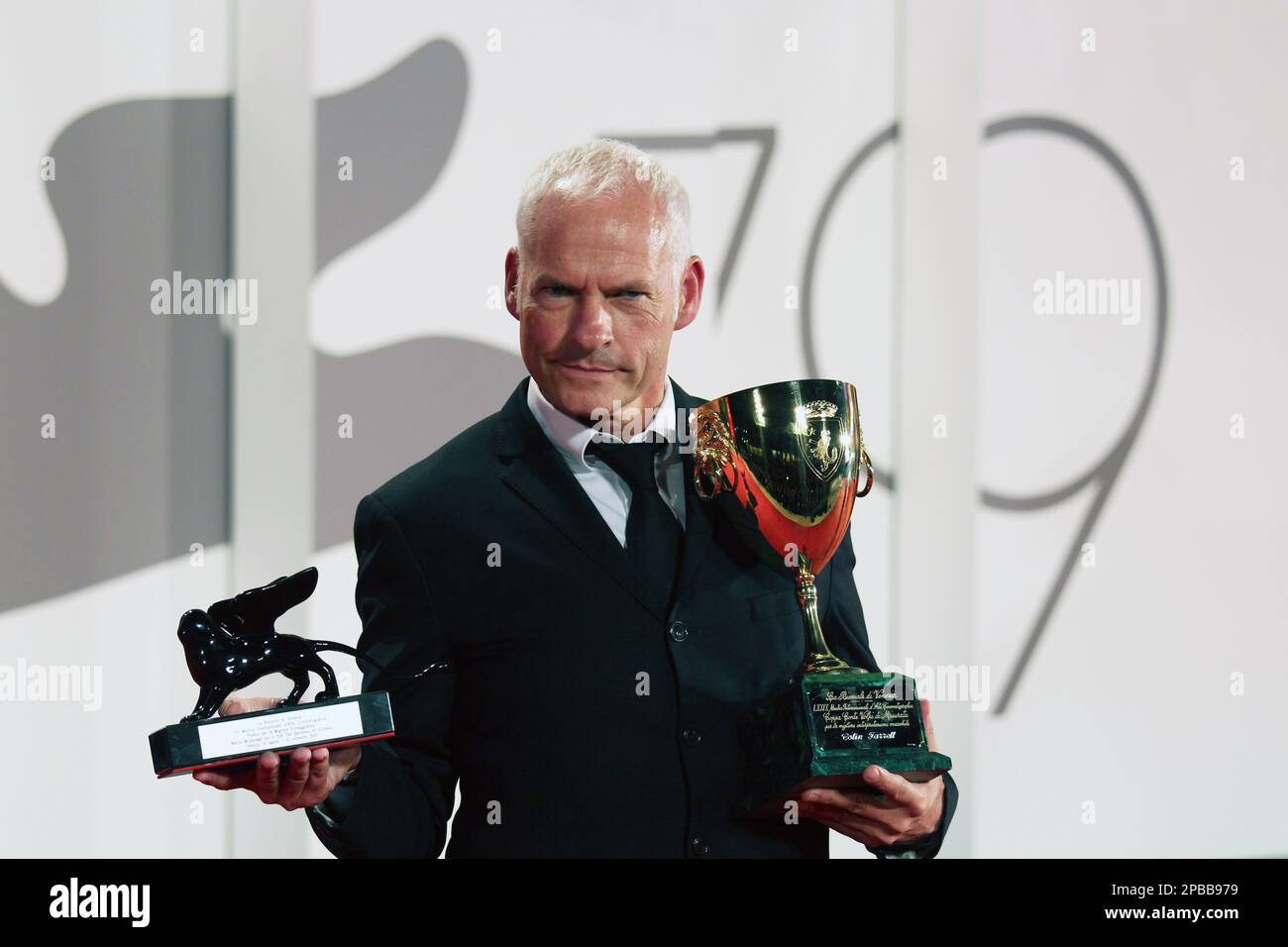 Director Martin McDonagh poses with Award For Best Screenplay for the ...