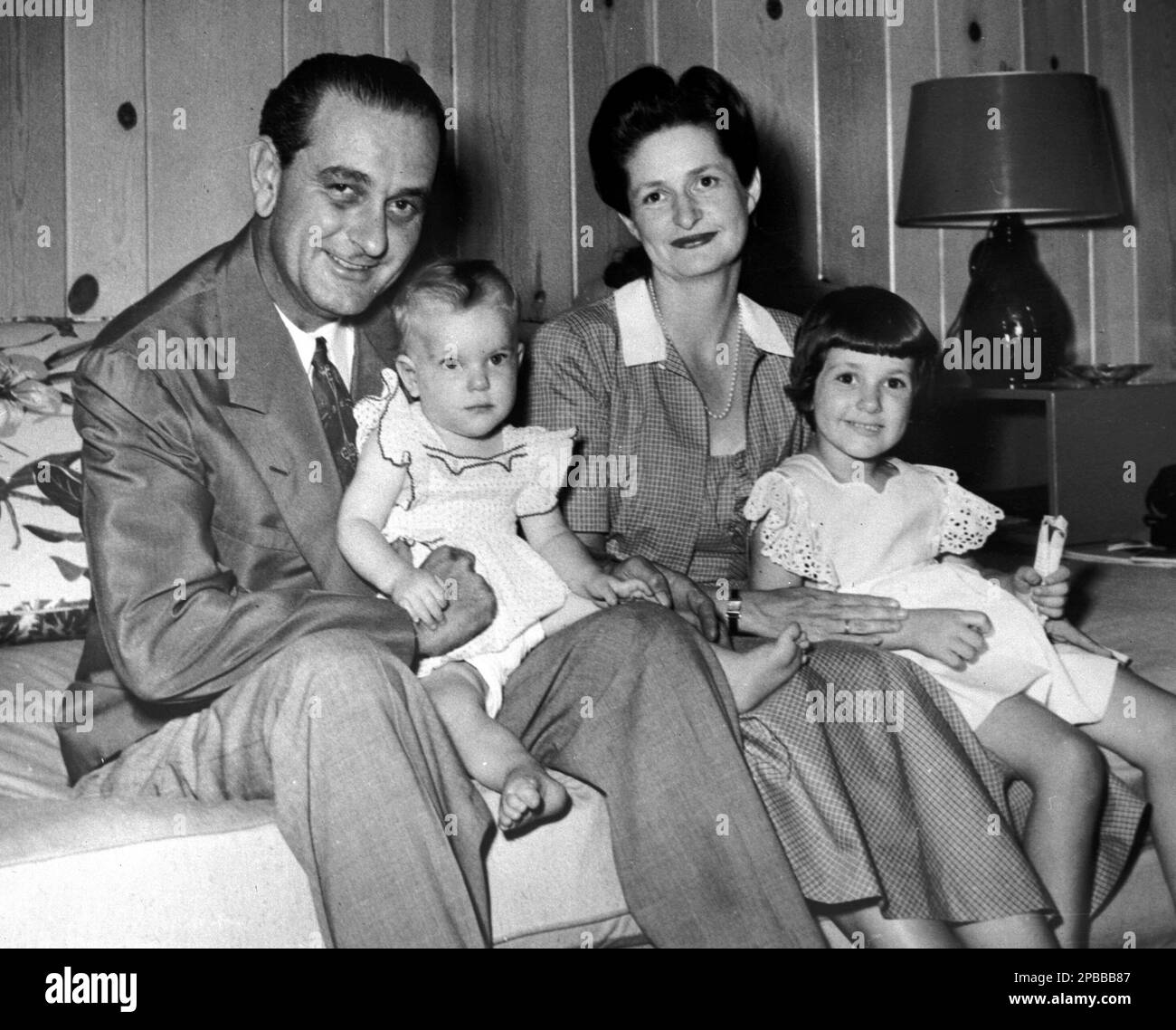 ** FILE ** Lyndon B. Johnson is seen with his wife Lady Bird and their ...