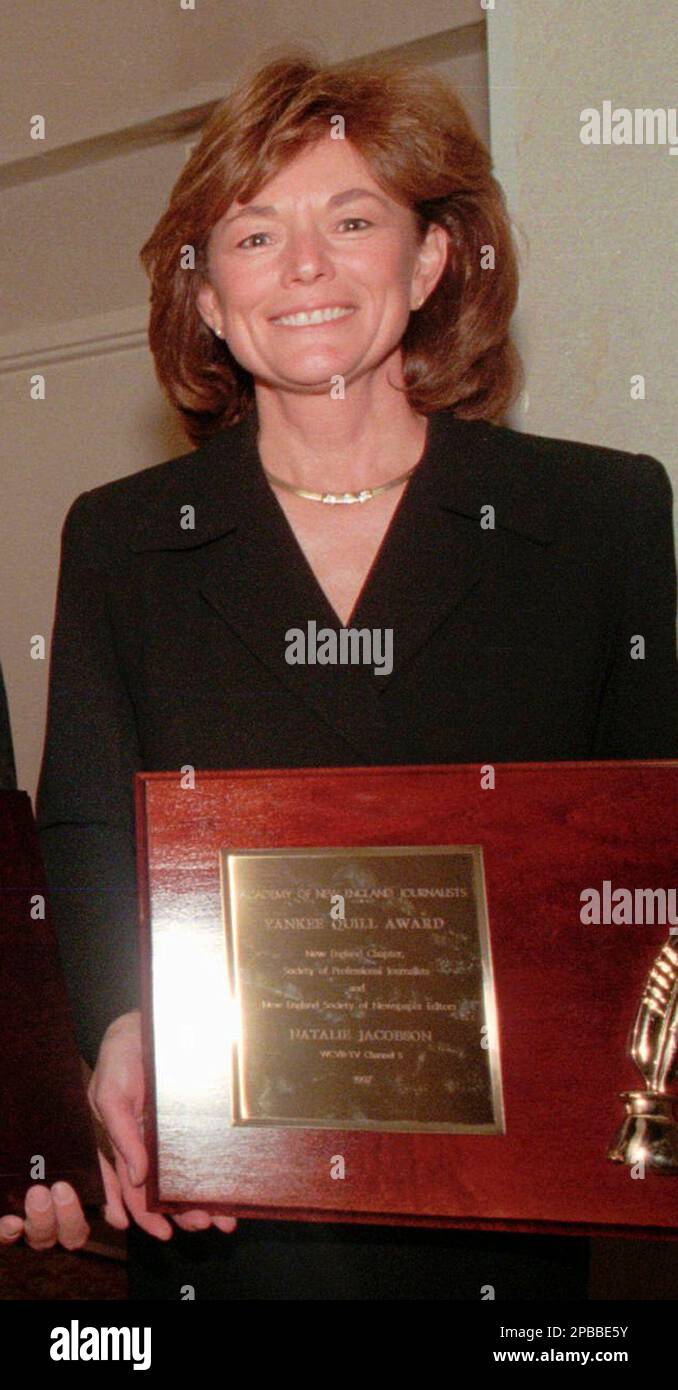 ** FILE **Boston television anchor Natalie Jacobson of WCVB-TV poses ...