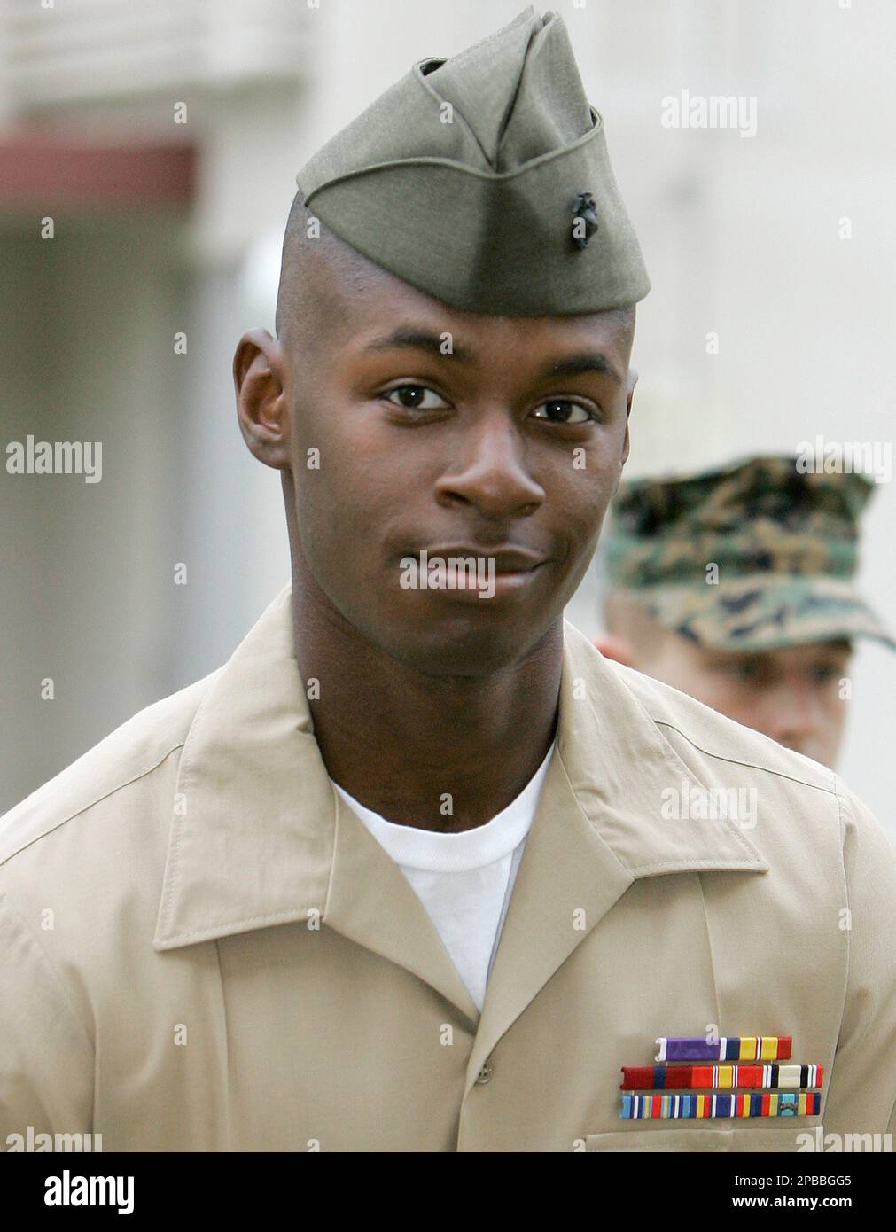 ** FILE ** Marine Cpl. Trent D. Thomas is seen in this Nov 14, 2006 ...