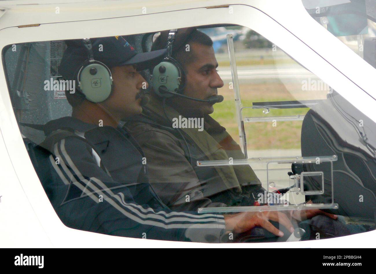 Indian Air Force wing commanders Anil Kumar, left and Rahul Monga ...
