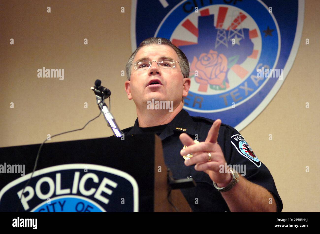 Tyler Police Chief Gary Swindle speaks to the media Monday, July 9 ...