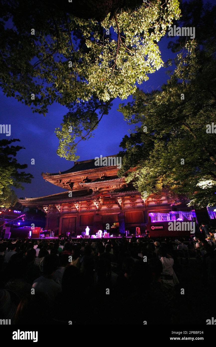 Japanese singer "UA" performs during the Live Earth concert at "Toji ...