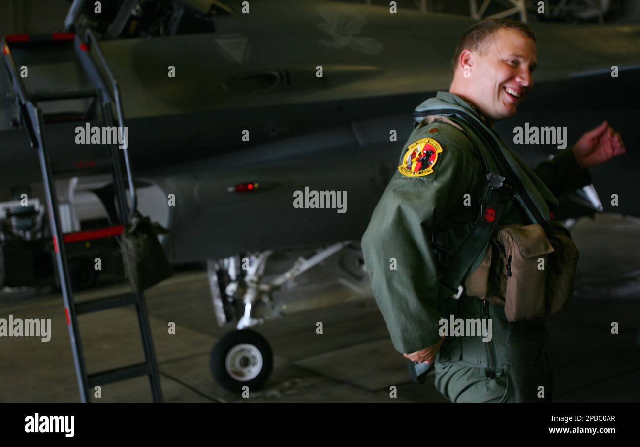 U.S. Air Force Major Paul Miller of the 14th Fighter Squadron is all ...
