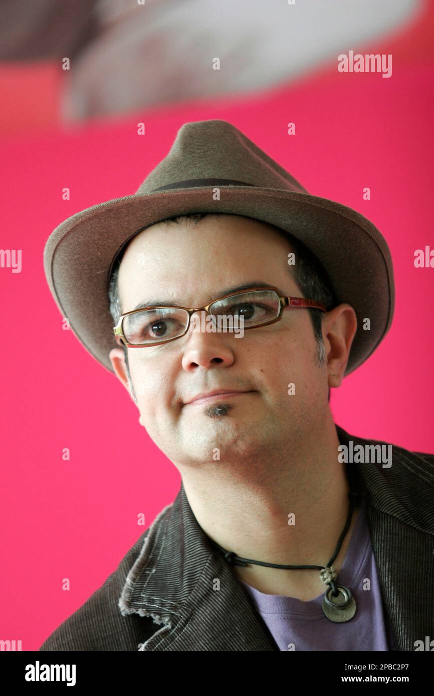 Mexican singer Aleks Syntek poses during the presentation of his new ...