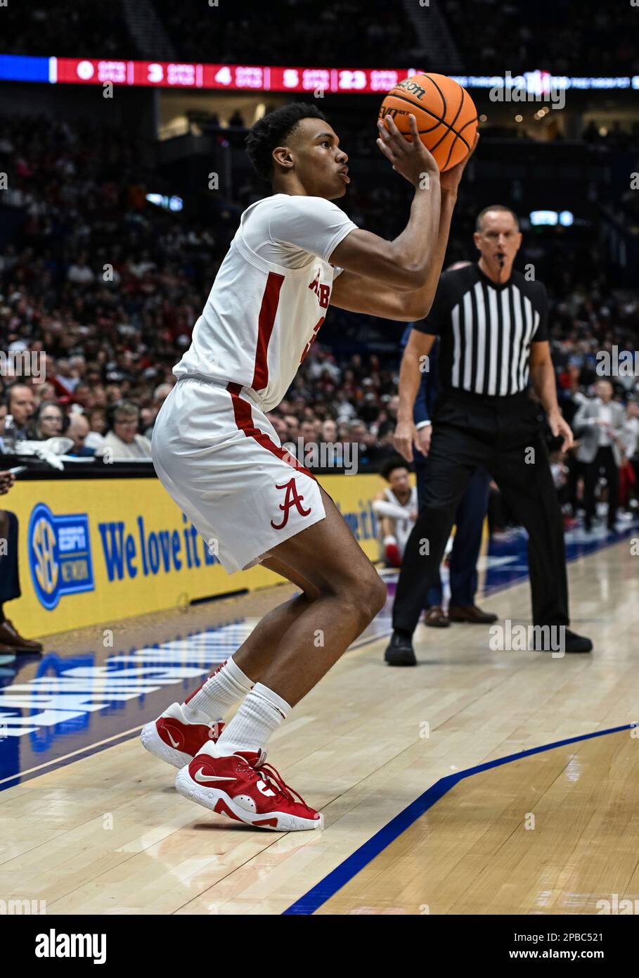 NASHVILLE, TN - MARCH 12: Alabama Crimson Tide guard Rylan Griffen (3 ...
