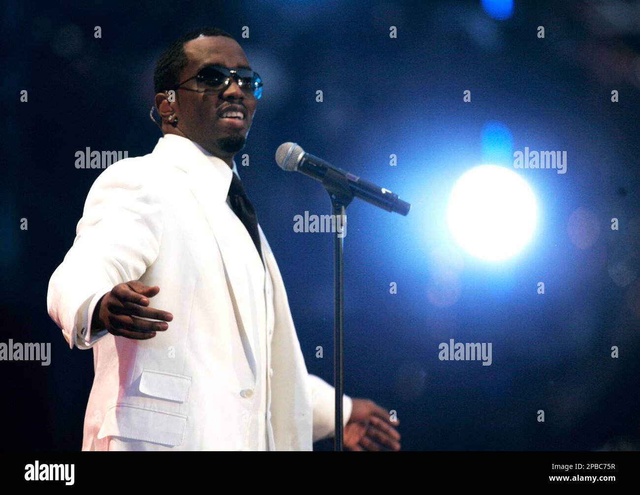 American rapper P Diddy performs on stage during the Concert for Diana ...