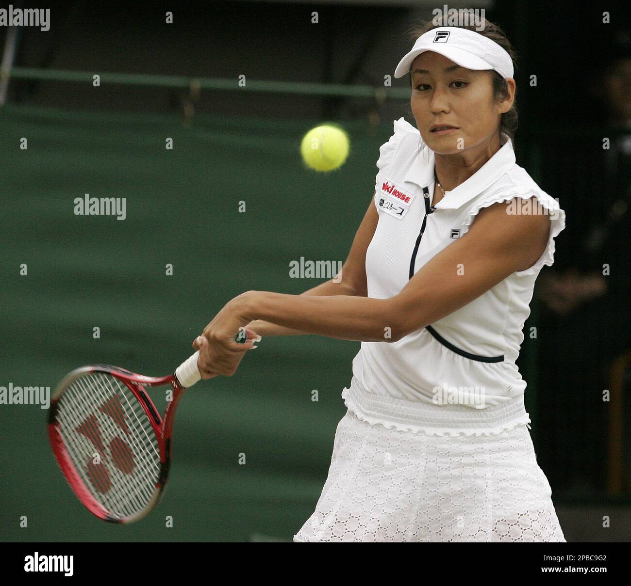 Japan's Akiko Morigami returns to Venus Williams of the United States ...