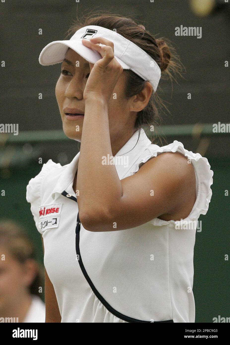 Japan's Akiko Morigami during her match against Venus Williams of the ...