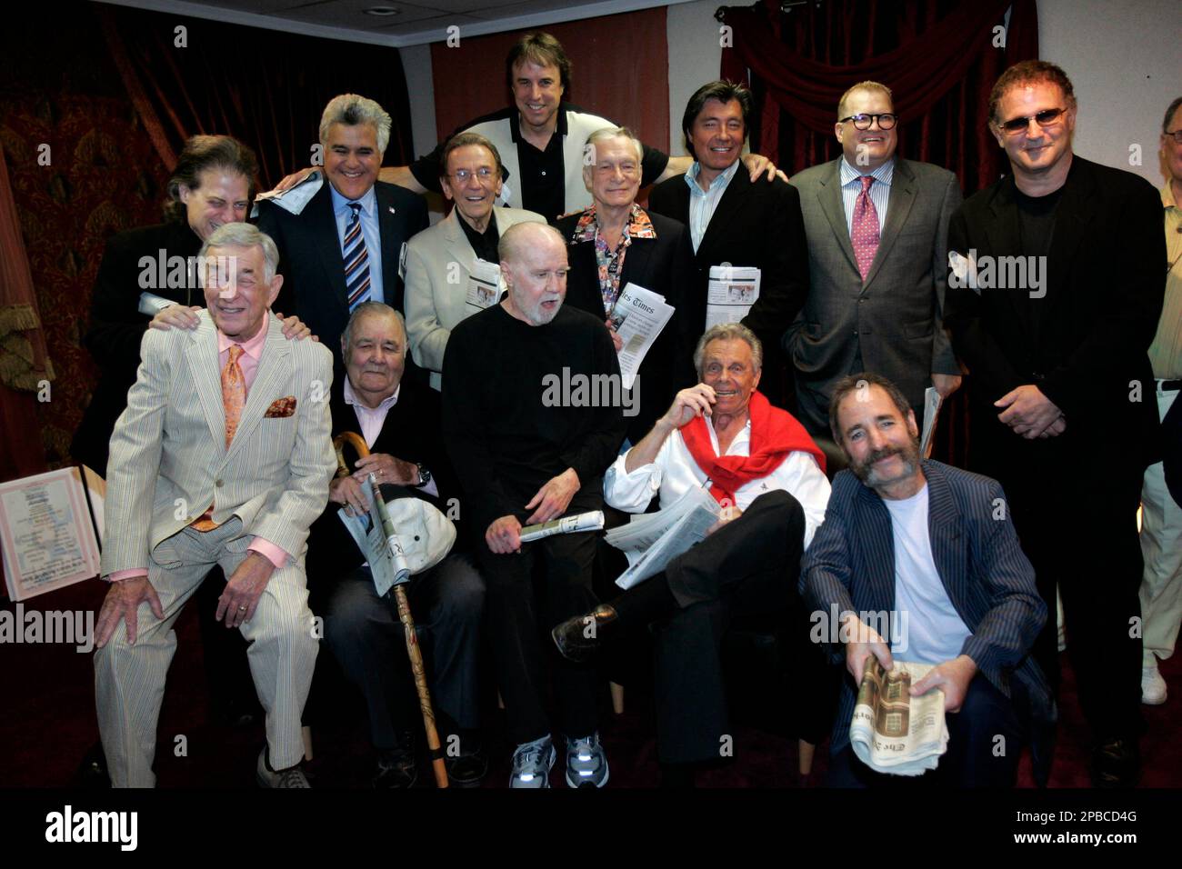 Participants in the 80th birthday "Sahl-ute" to comic Mort Sahl gather ...