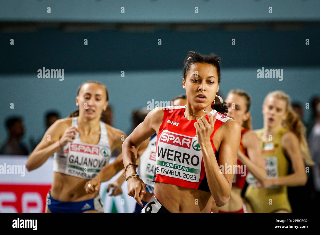 ISTANBUL, TURKEY - MARCH 04: Audrey Werro of Switzerland competes ...