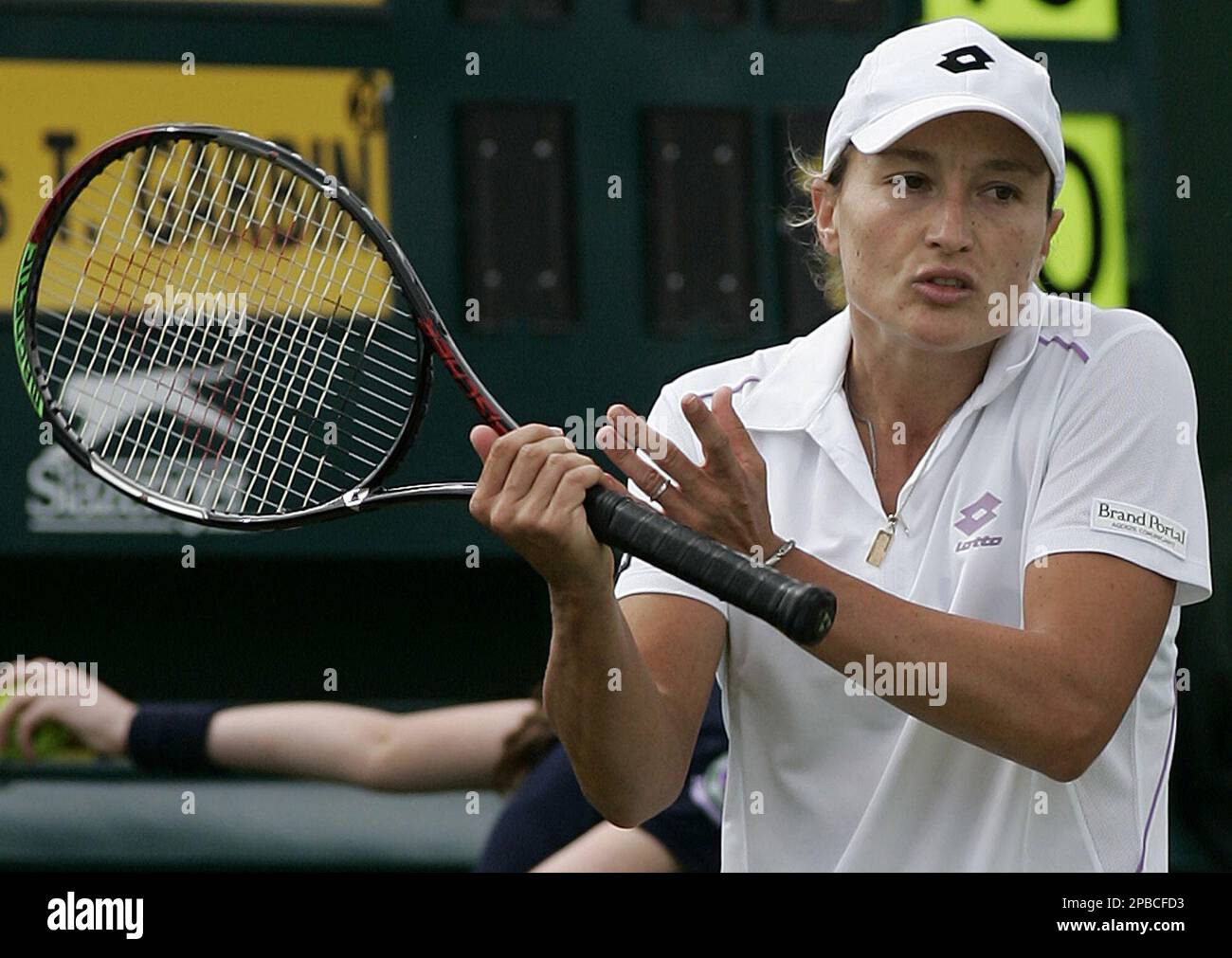 Italy's Tathiana Garbin reacts as she plays Victoria Azarenko of ...