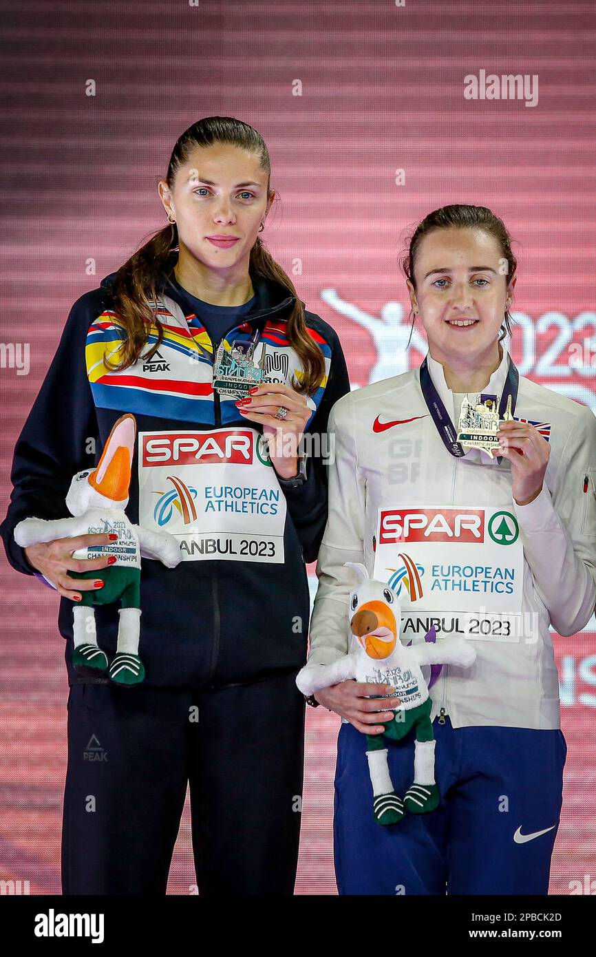 ISTANBUL, TURKEY - MARCH 04: Laura Muir of Great Britain Claudia ...