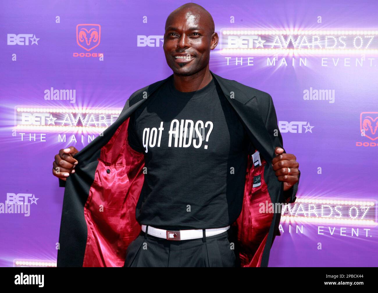 Actor Jimmy Jean-Louis from the television series Heros, arrives at the ...