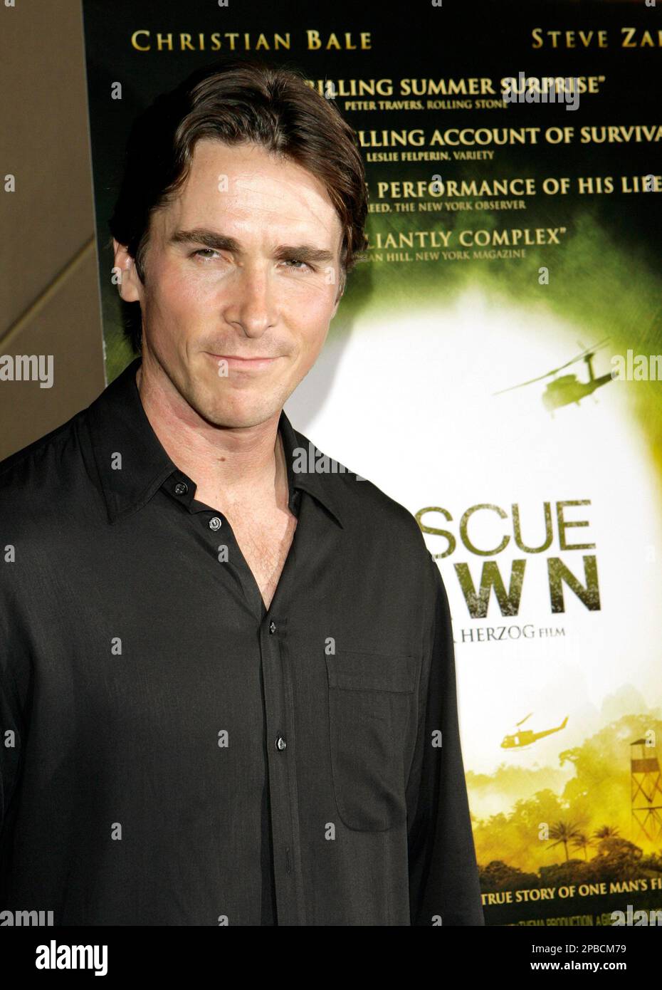 Actor Christian Bale arrives to a special screening of the film "Rescue ...