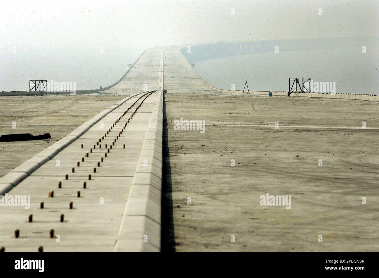 The newly-made Hangzhou Bay Bridge is inaugurated Tuesday June 26, 2007 ...