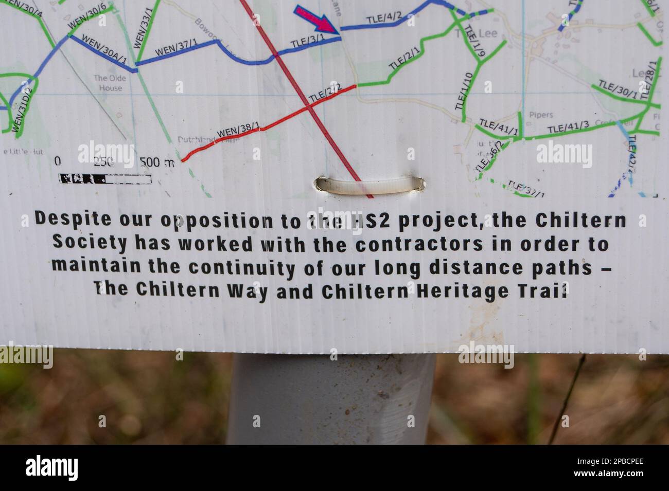 Chiltern way diversion hi-res stock photography and images - Alamy