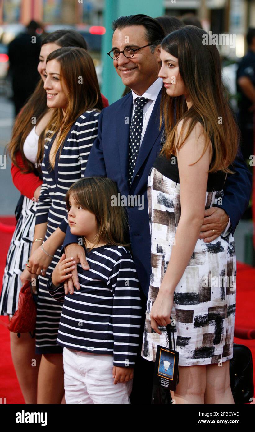 Actor Andy Garcia and his family arrive at the premiere of "Ratatouille ...