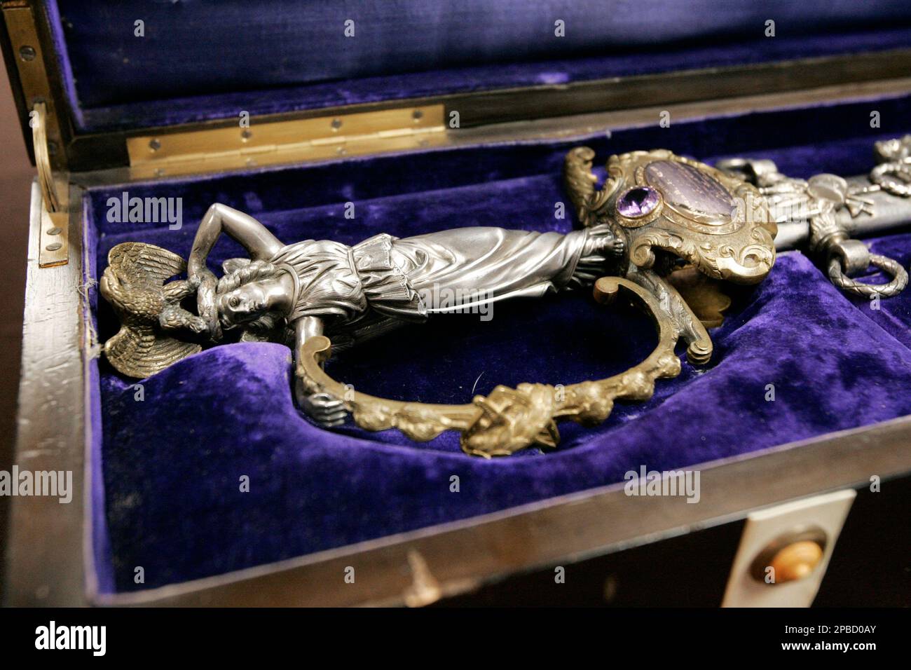 The gold and silver, diamond-adorned sword of General Ulysses S. Grant ...