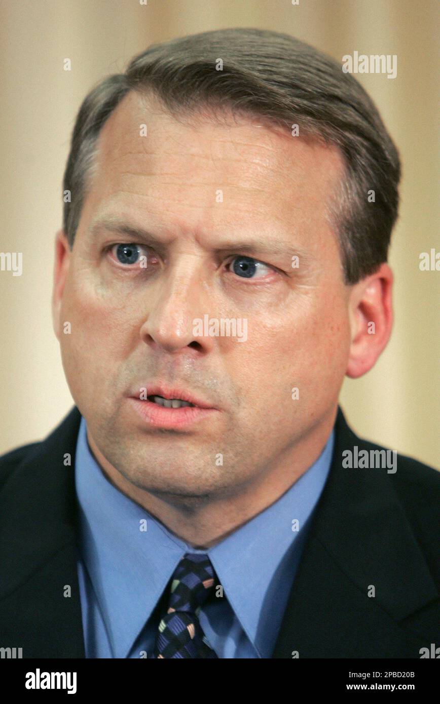 Jim Hardin, interim Durham County district attorney, speaks to the ...