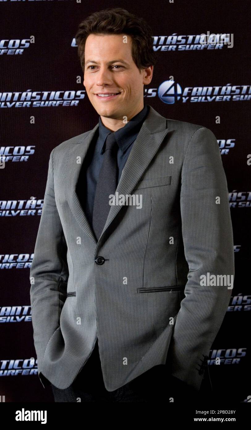 British actor Ioan Gruffodd poses during a news conference in Mexico ...