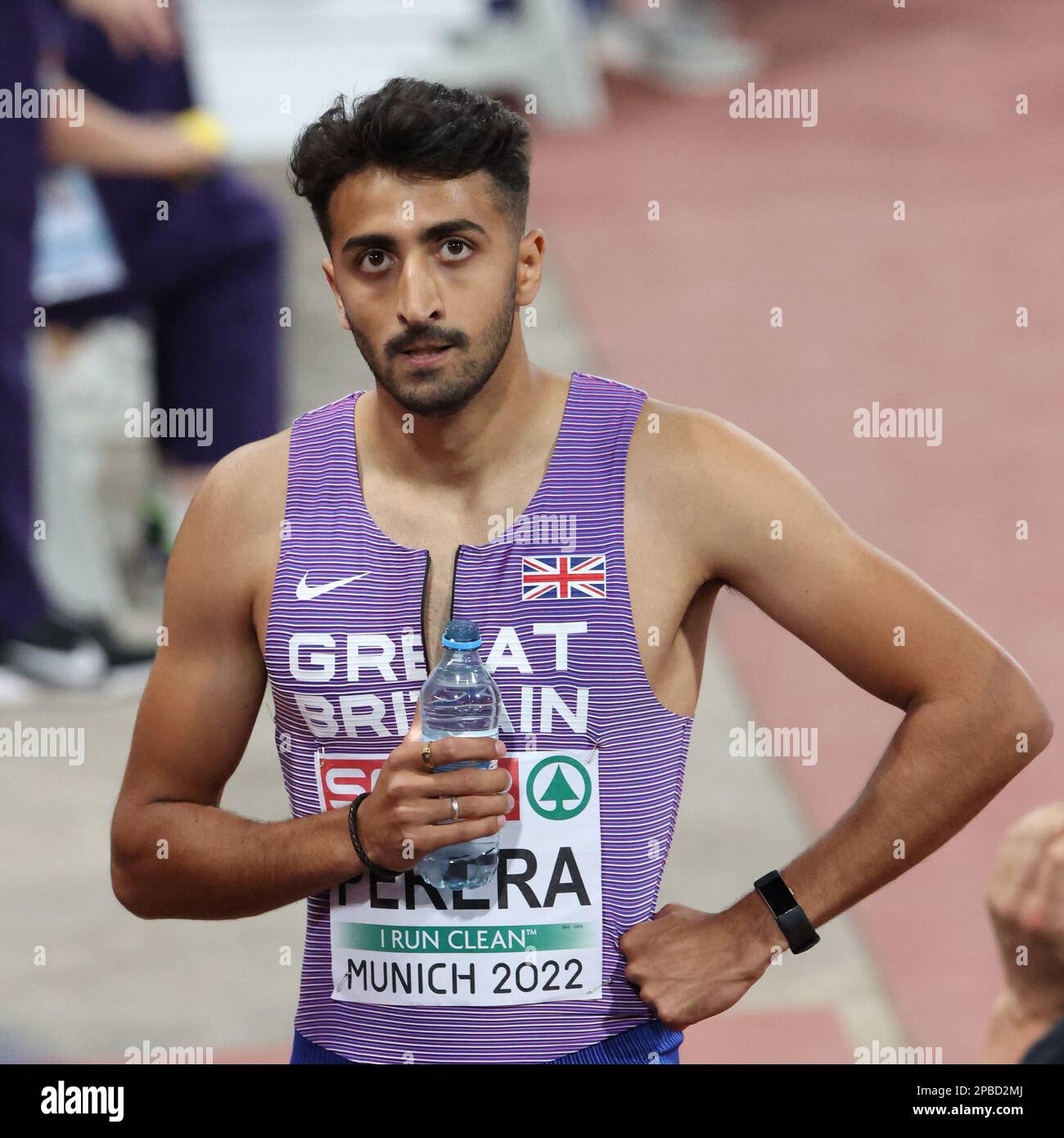 Miguel PERERA after the 110m Hurdles Semi Final at the European ...