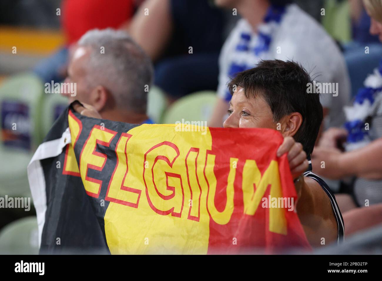 Belgium fans at the European Athletics Championship 2022 Stock Photo ...