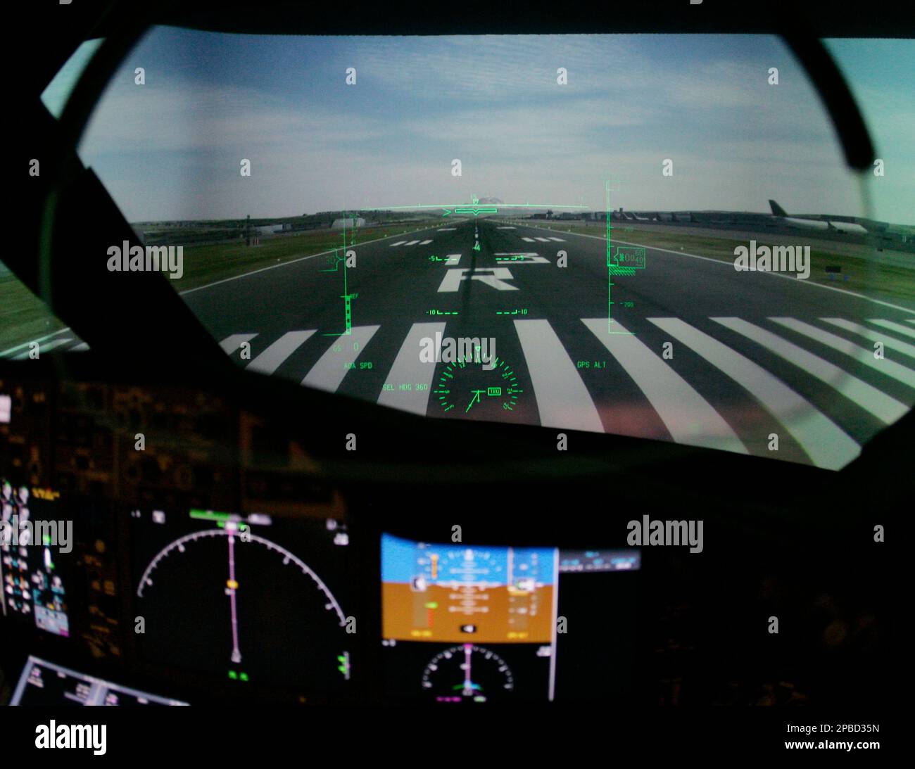** TO GO WITH STORY SLUGGED BOEING 787 ** A "heads-up" data display is ...