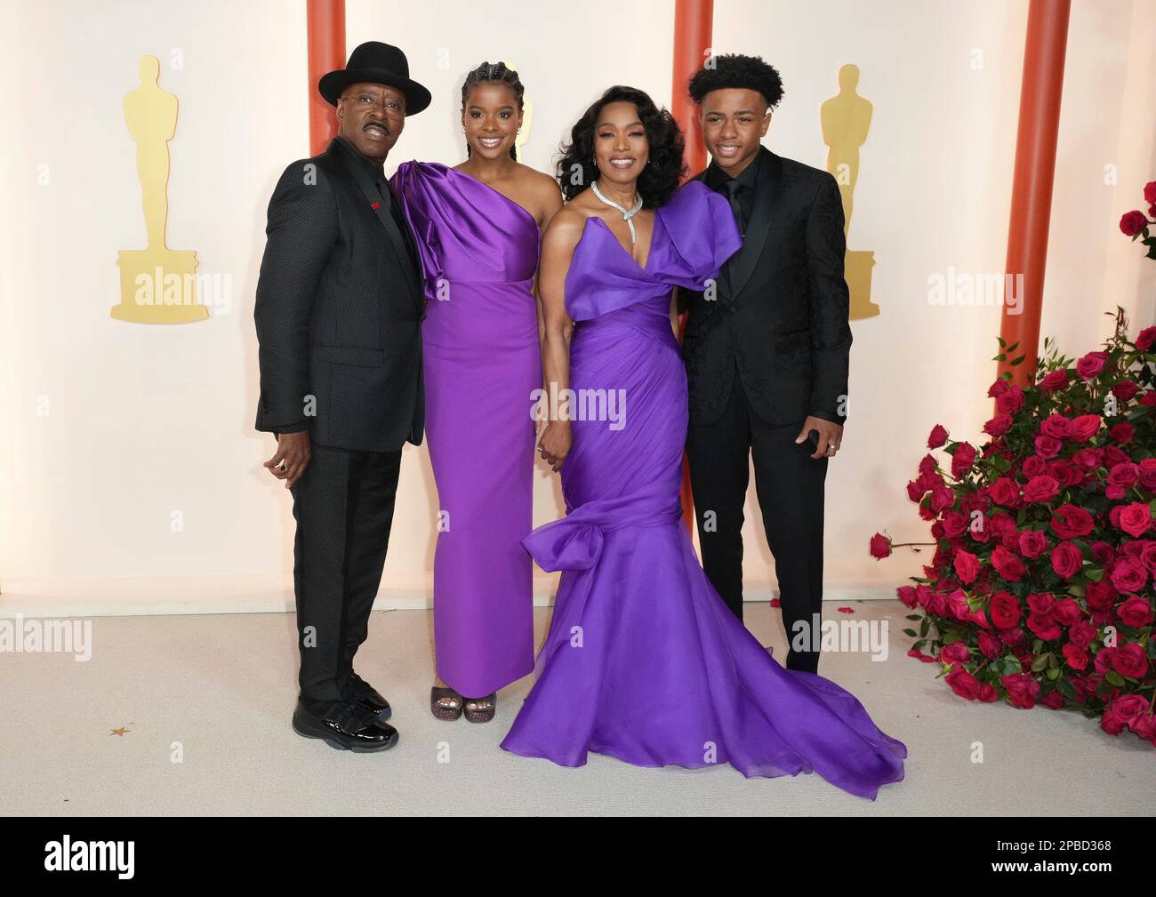 Courtney B. Vance, from left, Bronwyn Golden Vance, Angela Bassett, and ...