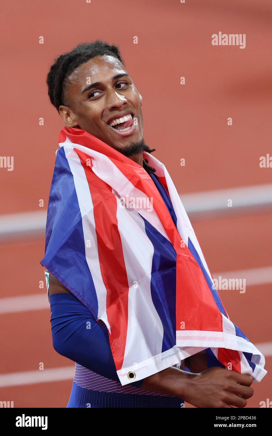 Alex HAYDOCK-WILSON celebrating after winning a bronze medal in the ...