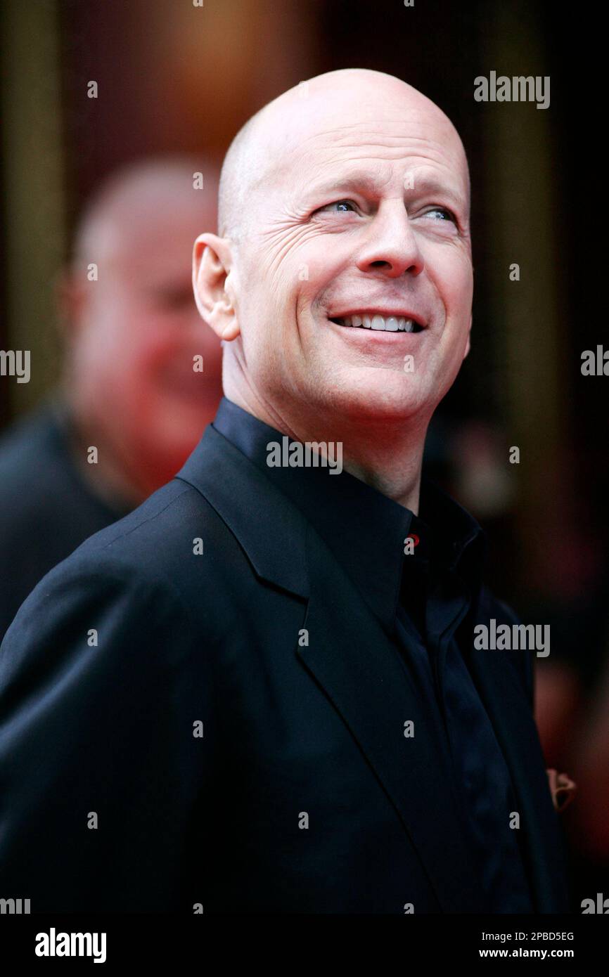 U.S. actor Bruce Willis arrives for the UK premiere of his film 'Die ...