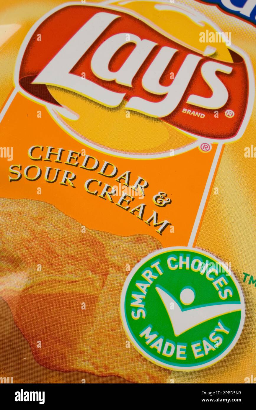 A bag of potato chips from Pepsico's Frito-Lay division is shown ...