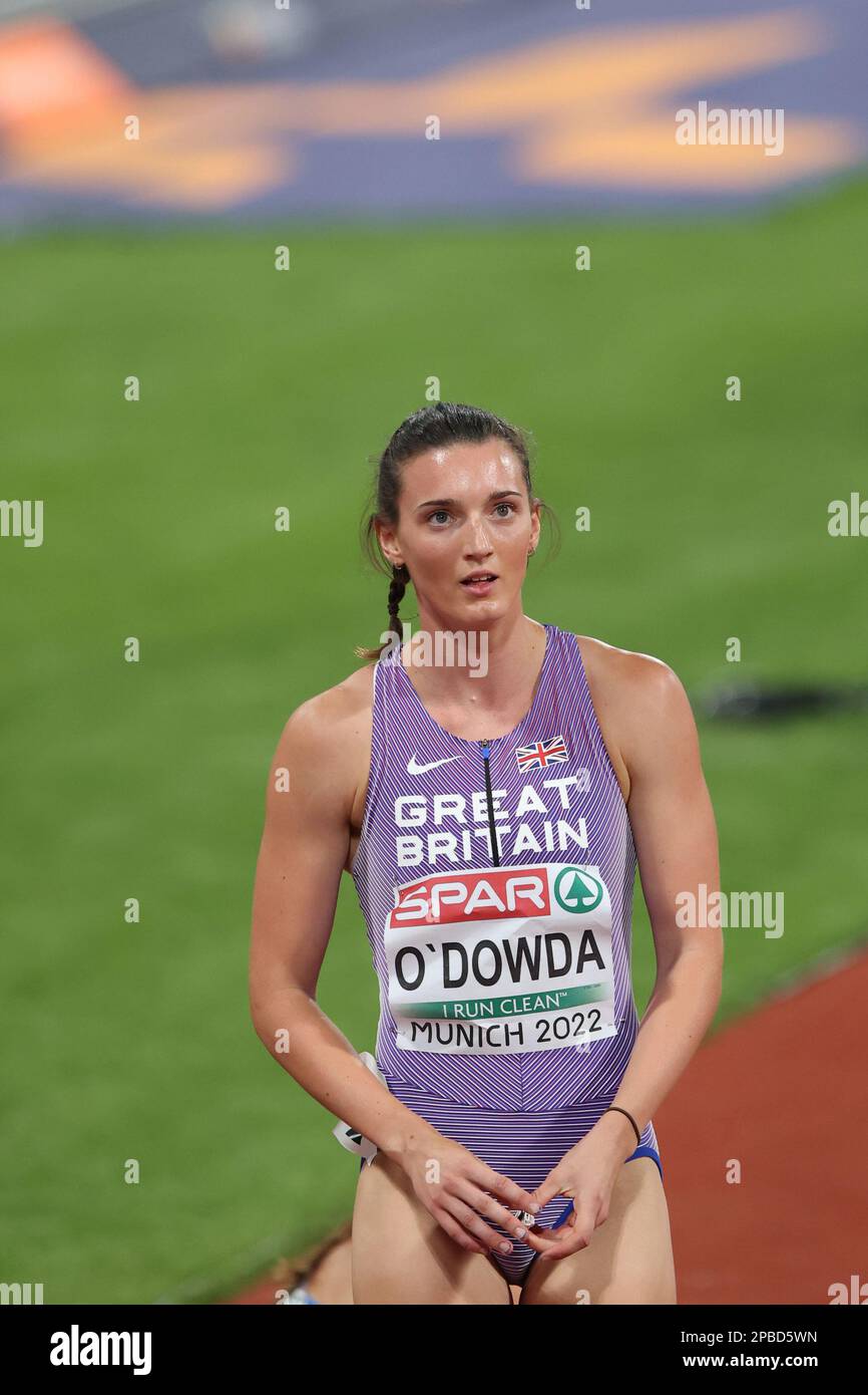 Jade O'DOWDA after the 200m during the Heptathlon at the European ...