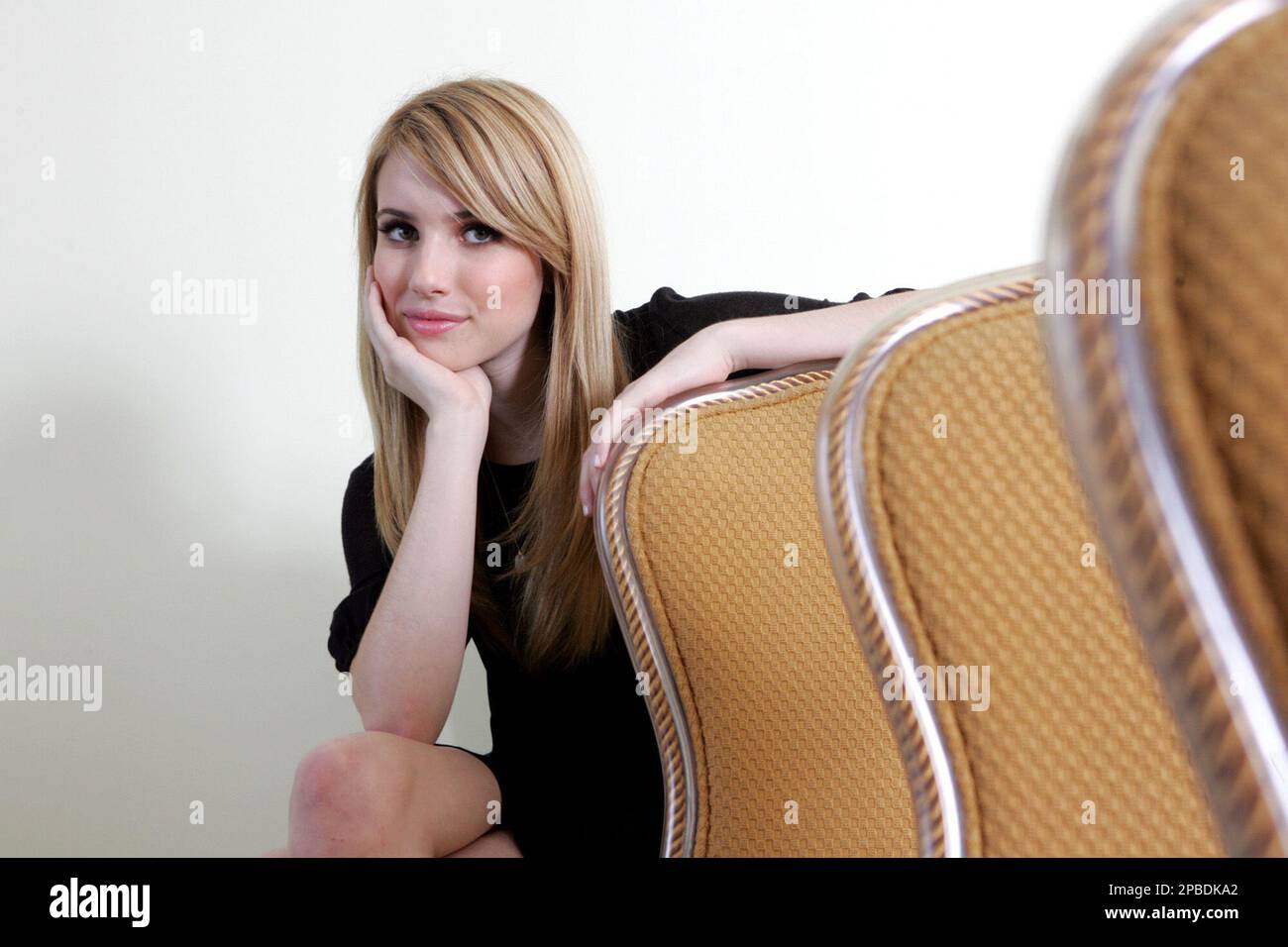 Actress Emma Roberts, star of the new movie "Nancy Drew" poses for a ...