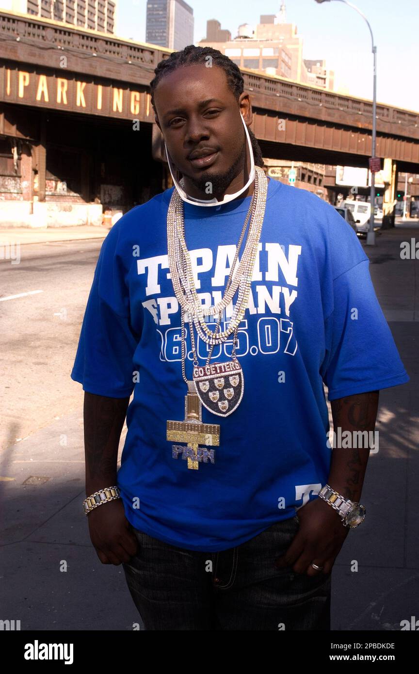 Rapper T-Pain is photographed in New York on May 30, 2007. (AP Photo ...
