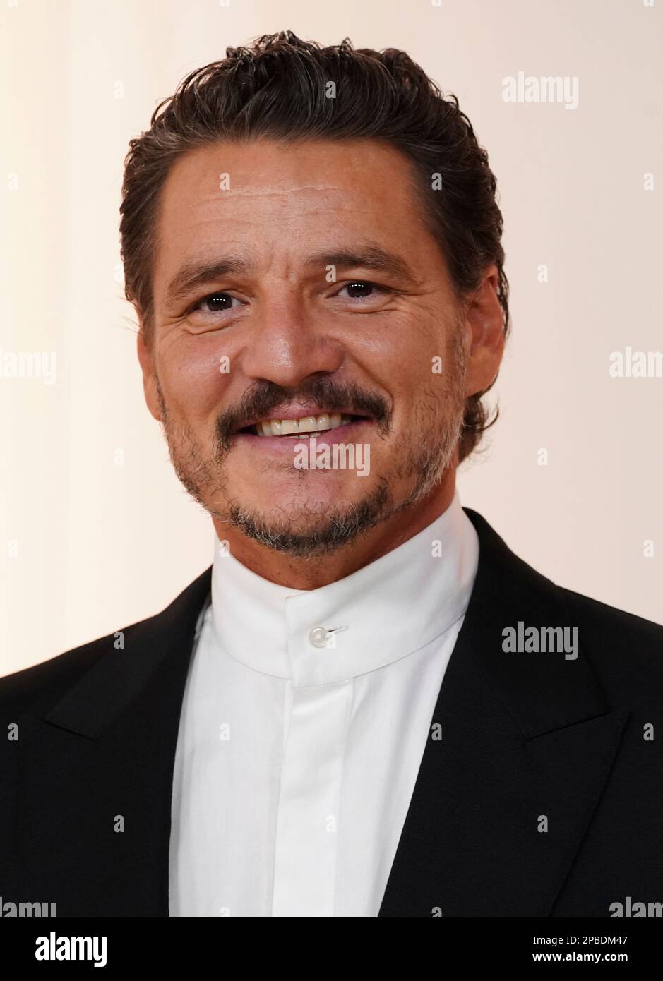 Pedro Pascal arrives at the Oscars on Sunday, March 12, 2023, at the ...