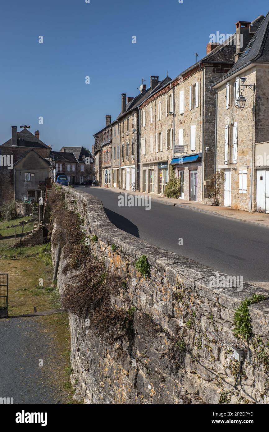 Panorama depuis les remparts de Ayen-Haut Stock Photo - Alamy