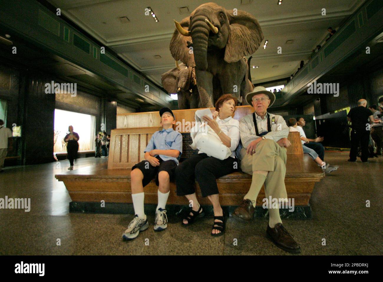 Bob, right, and Bobbie Huber, from San Francisco, take a break under ...