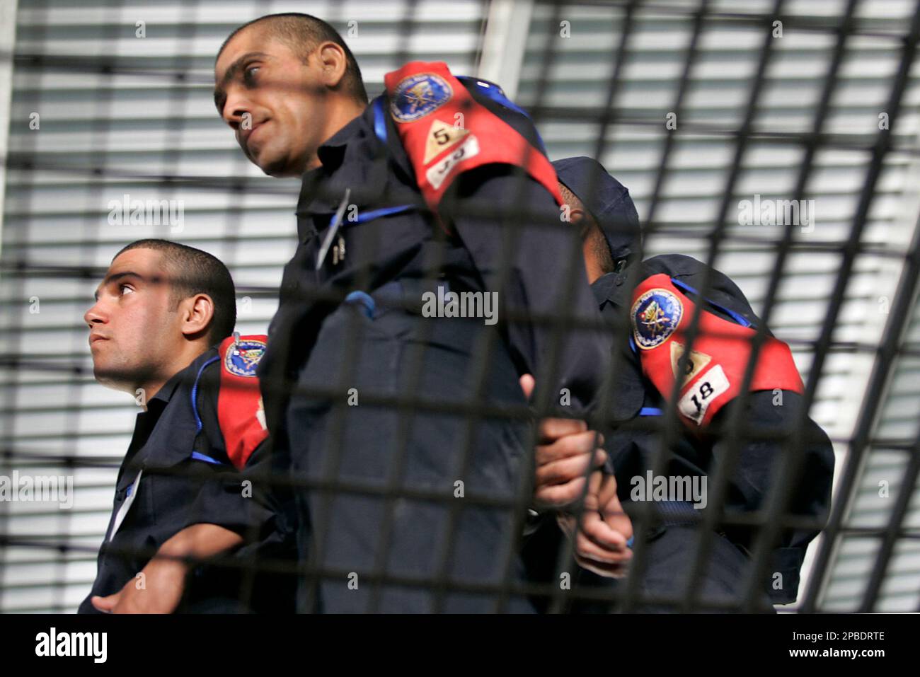 Iraqi Police cadets during prison guard training at the Jordan ...