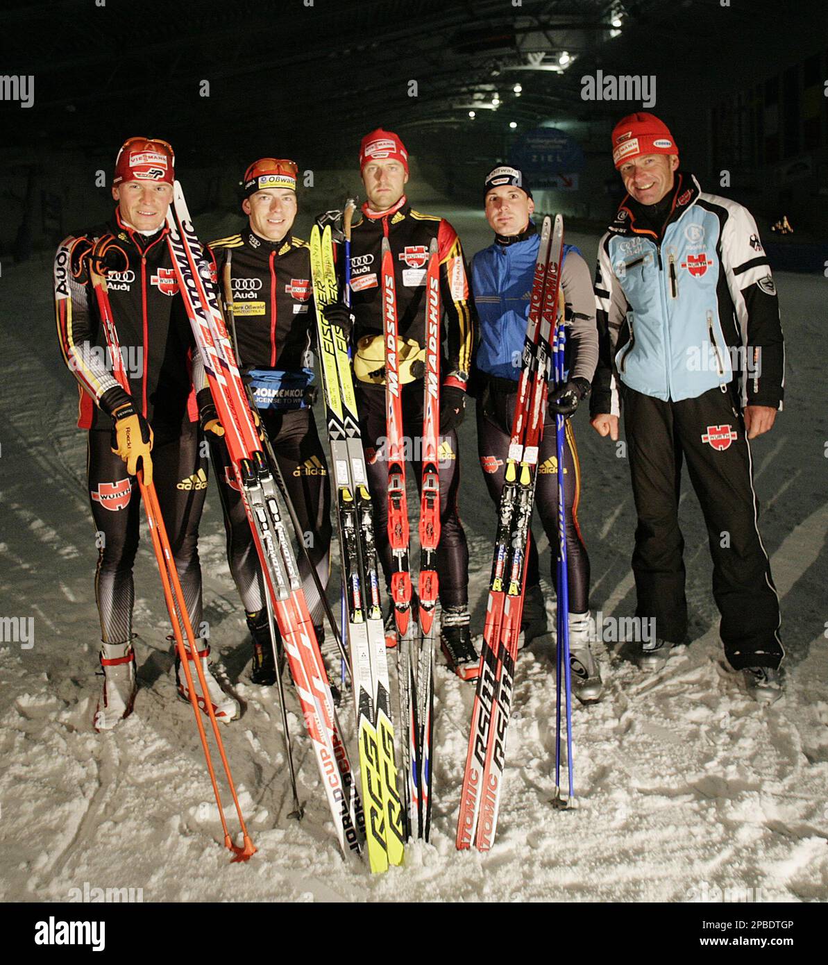 Tobias Angerer, Jens Filbrich, Axel Teichmann, Kay Bochert und Trainer ...