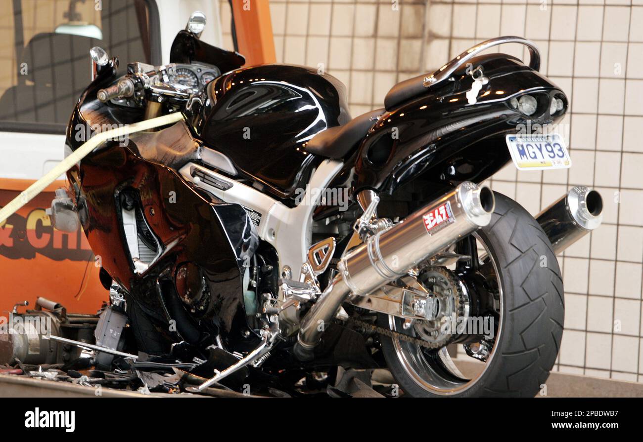 **FILE** The motorcycle which Pittsburgh Steelers quarterback Ben ...