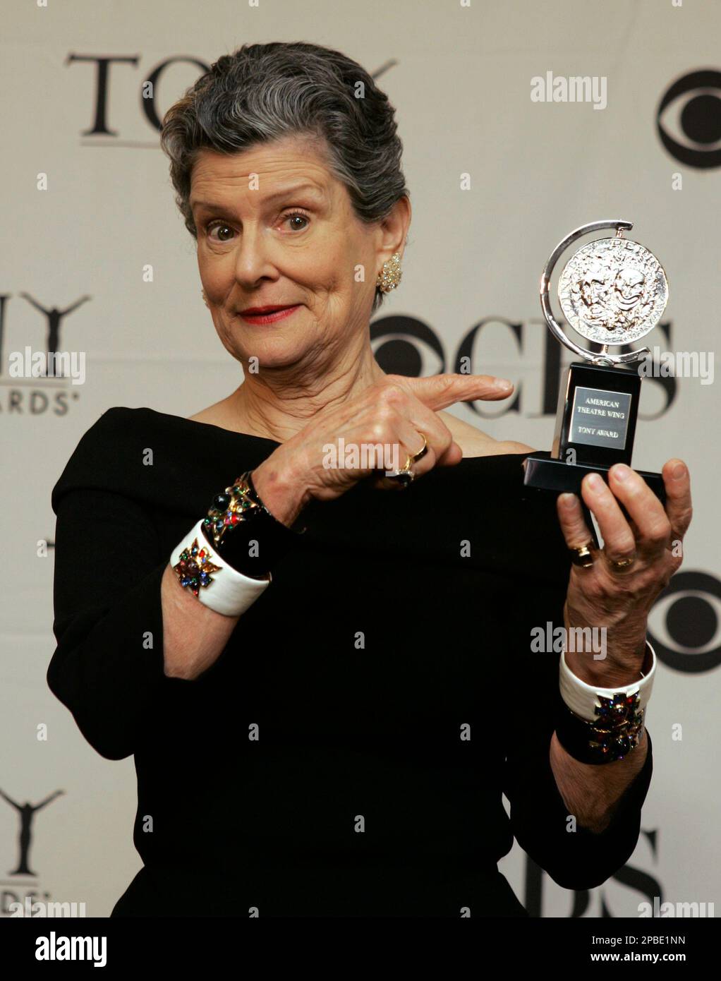 Mary Louise Wilson poses with her Tony for Best Featured Actress in a ...