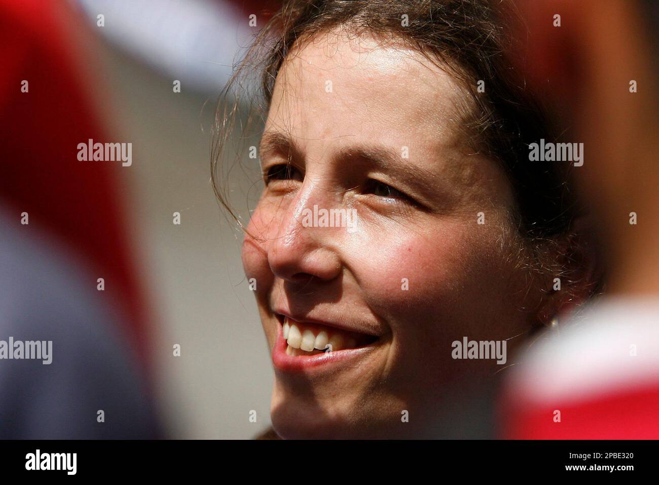 Merielle Saner of Switzerland reacts after winning the final of the ...